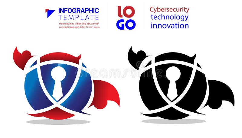 Logo Cybersecurity Technology Innovation Modern Design Idea and Concept ...