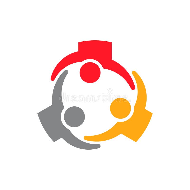 Logo D'affection Et D'amour De Personnes Illustration Stock ...