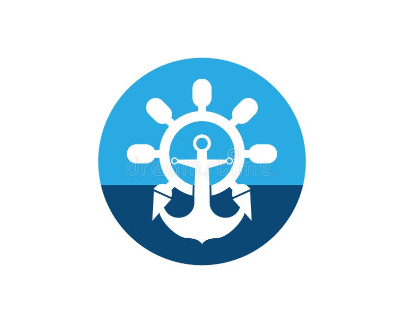 Logo D'ancre Et Calibre De Symbole Illustration de Vecteur ...