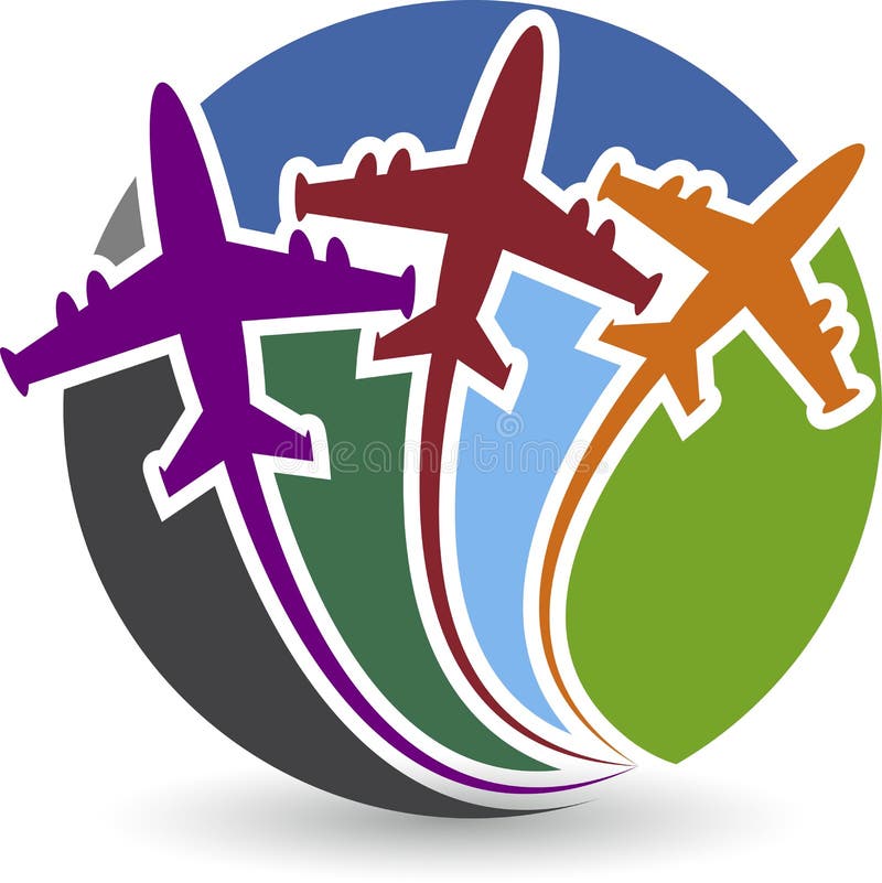 Logo d'avions illustration de vecteur. Illustration du airliner - 46807810