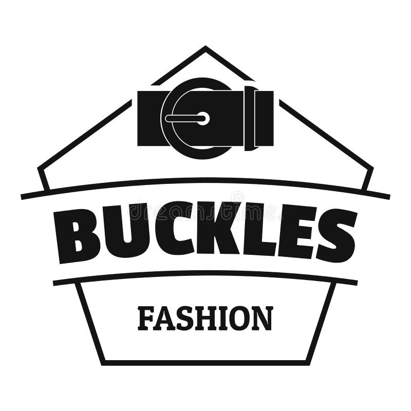 Logo D'habillement De Boucle, Style Noir Simple Illustration de Vecteur ...