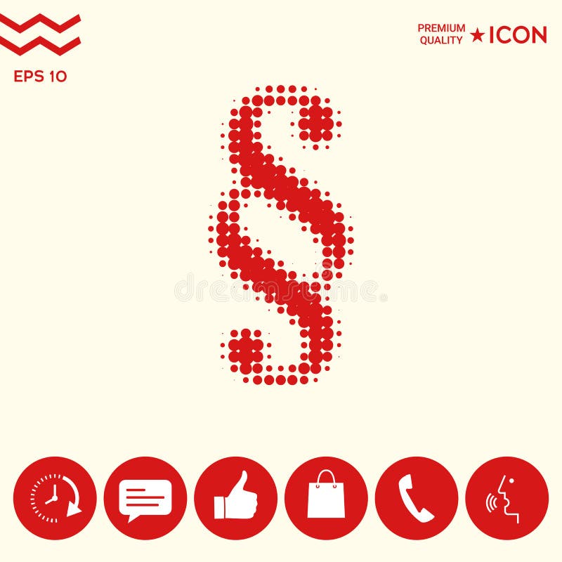 Paragraph Halftone Logo. Graphic Elements for Your Design Illustration ...