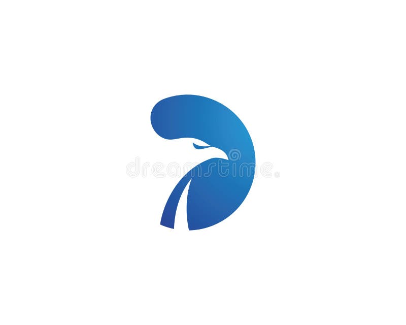 Logo d'oiseau de faucon illustration de vecteur. Illustration du ...