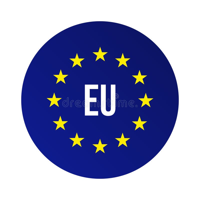 Logo d'UE Union européenne illustration de vecteur. Illustration du ...