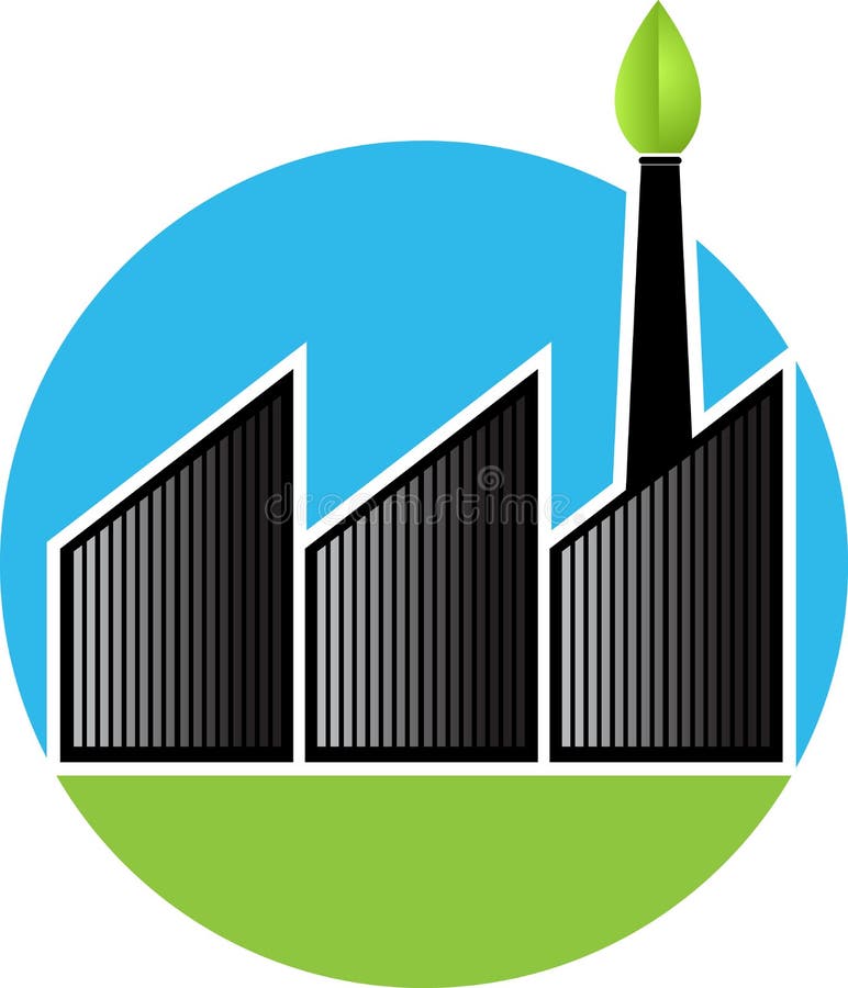 Logo d'usine illustration de vecteur. Illustration du conception - 23003515