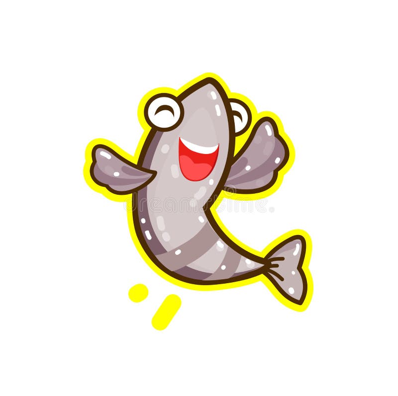 Logo Damsel Fish Character Vector Stock Vector - Illustration of buddha ...