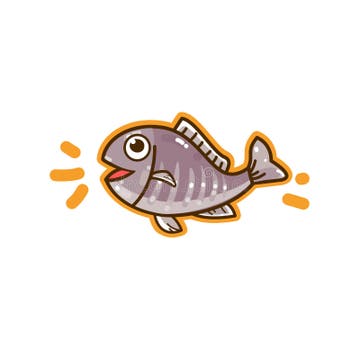 Logo Damsel Fish Character Vector Stock Vector - Illustration of ...