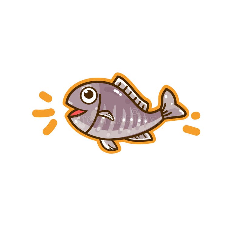 Logo Damsel Fish Character Vector Stock Vector - Illustration of ...
