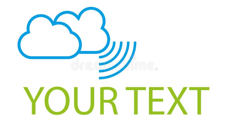 Data Cloud, Radiation from the Cloud, Telecommunications Stock Vector ...
