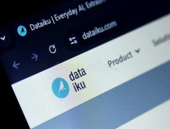Dataiku AI Machine Intelligence Logo Editorial Photography - Image of ...