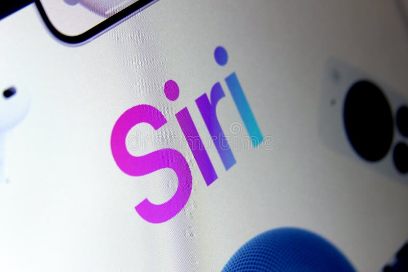 Logo de apple siri imagen editorial. Imagen de moderno - 301289860