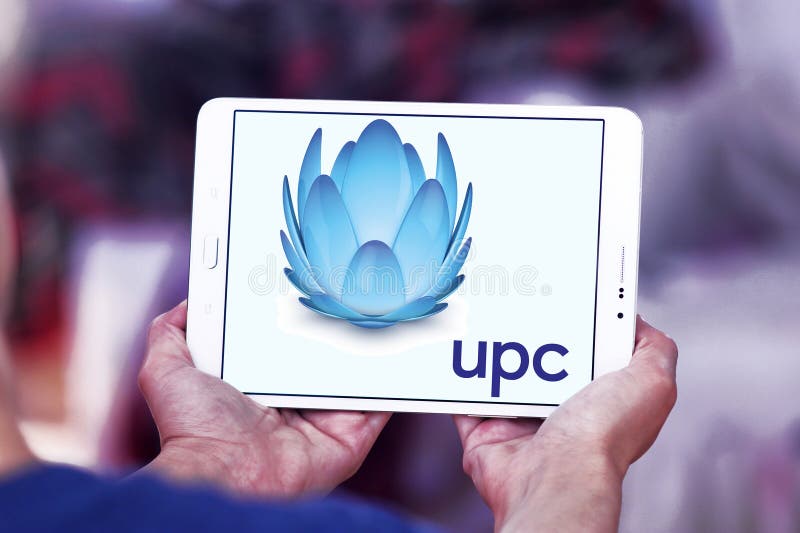 Logo de bande large d'UPC image stock éditorial. Image du compagnies ...