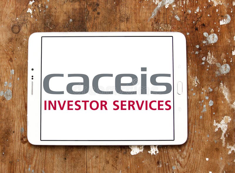 Logo de banque de CACEIS image éditorial. Image du côté - 120726500