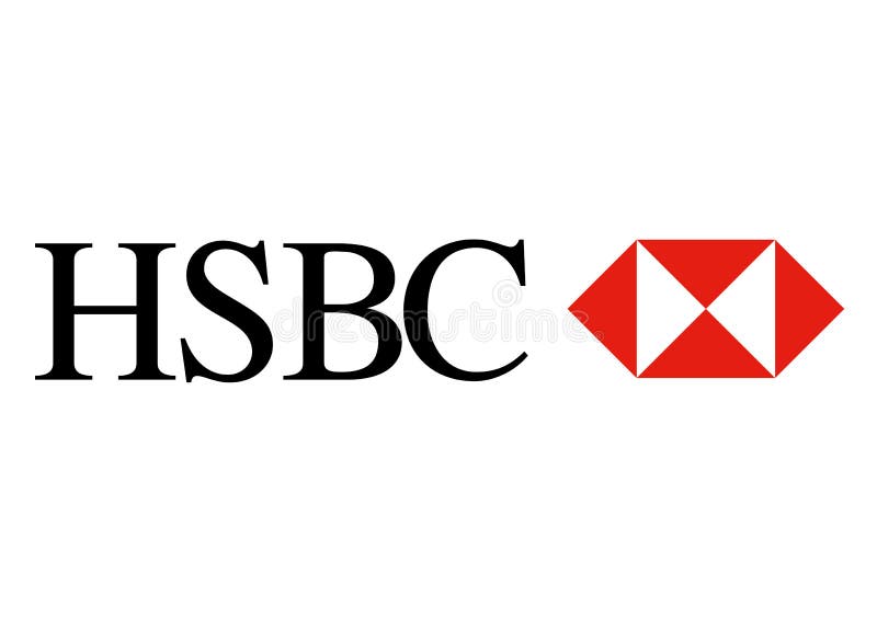 Logo de la HSBC Bank photo éditorial. Illustration du mieux - 130858506