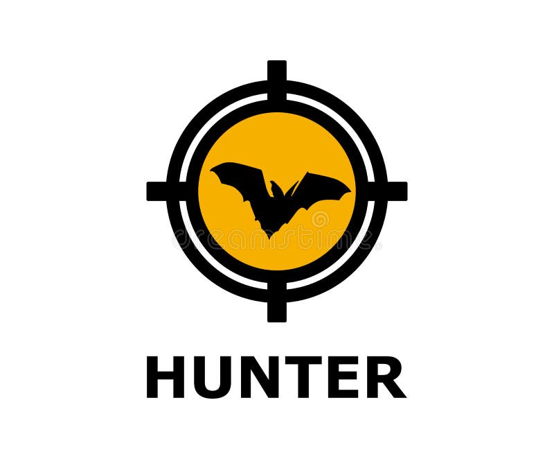 Logo de chasseur de batte illustration de vecteur. Illustration du ...