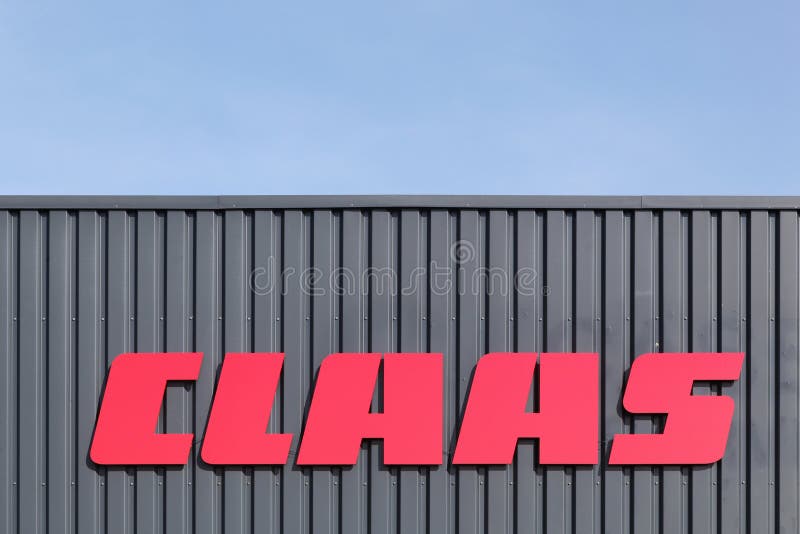 Logo de Claas sur un mur photographie éditorial. Image du entraîneur ...
