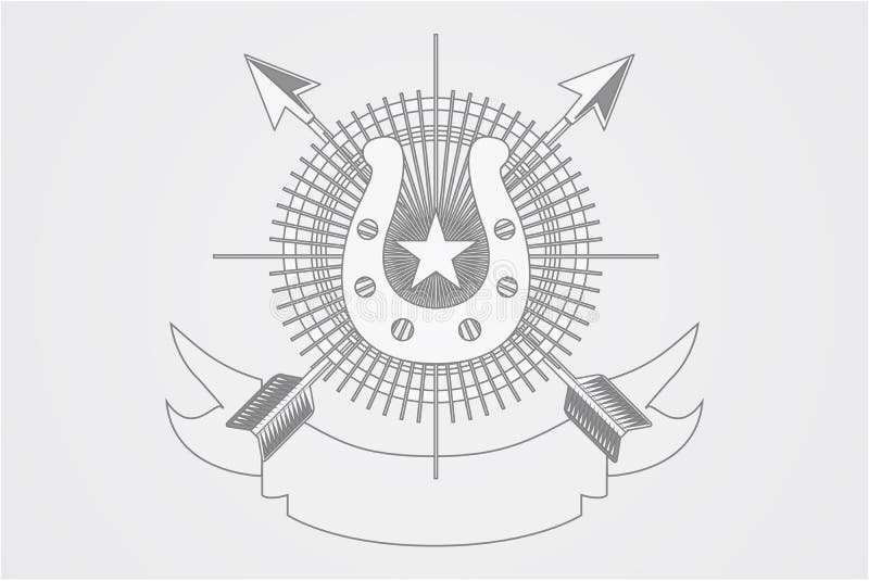 Calibre De Logo De Club De Cheval Illustration de Vecteur ...
