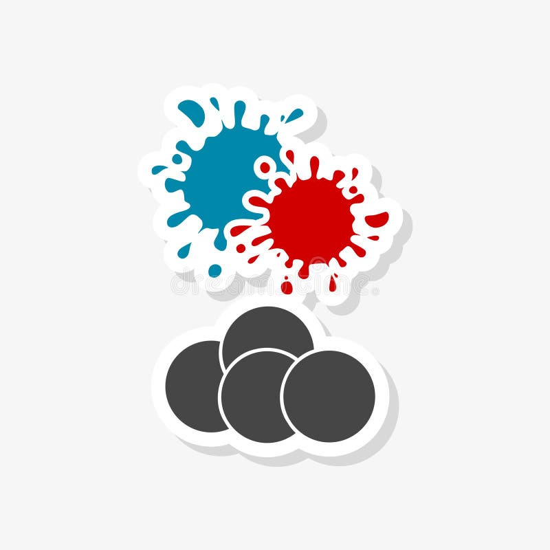 Logo De Club De Paintball, Autocollant De Paintball Illustration Stock ...