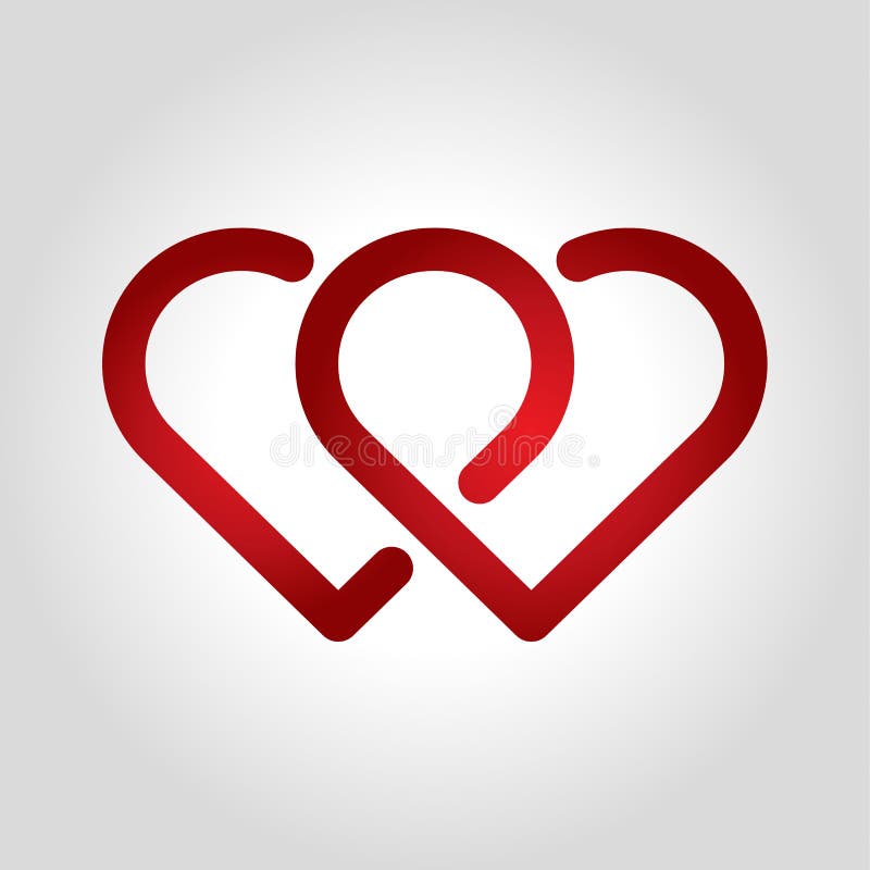 Logo de coeur illustration de vecteur. Illustration du illustration ...