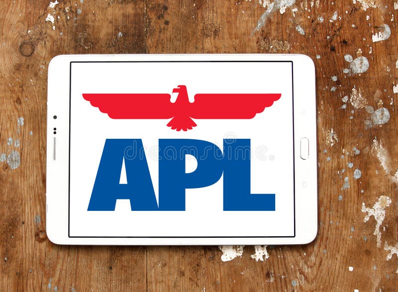 Logo De Compagnie Maritime D'APL Photo stock éditorial - Image du ...