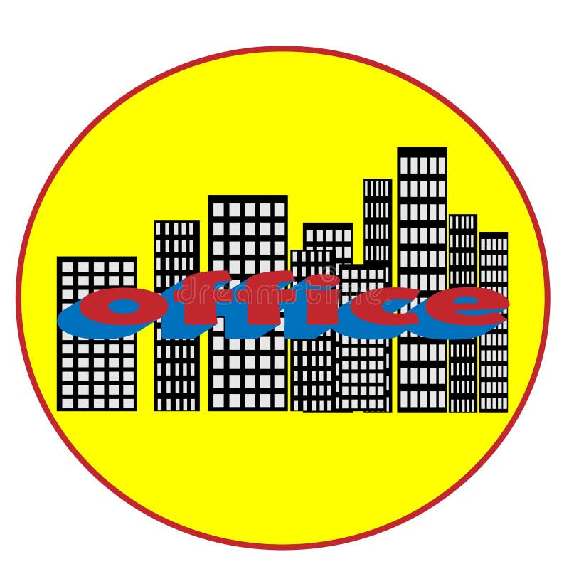 Logo De Conception Du Concept De Bureau Illustration de Vecteur ...