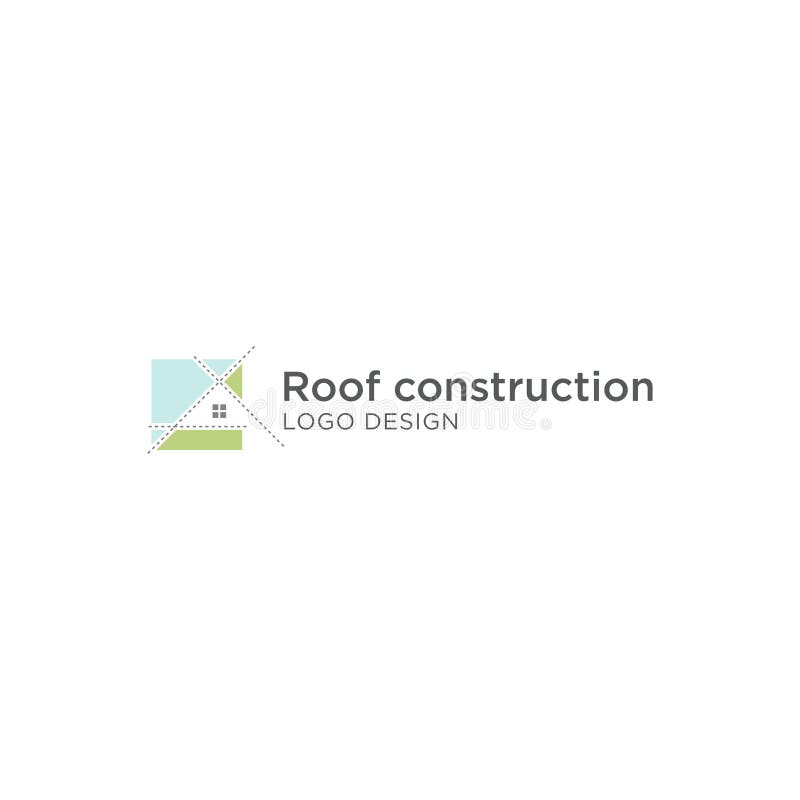 Logo De Construction De Toit Illustration de Vecteur - Illustration du ...