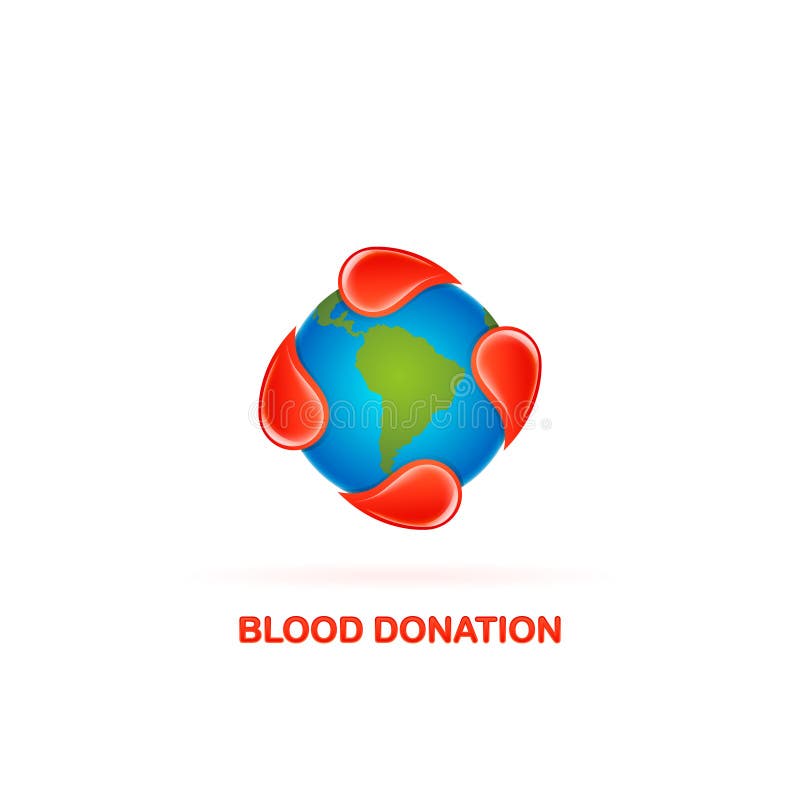 Logo de don du sang illustration de vecteur. Illustration of durée ...