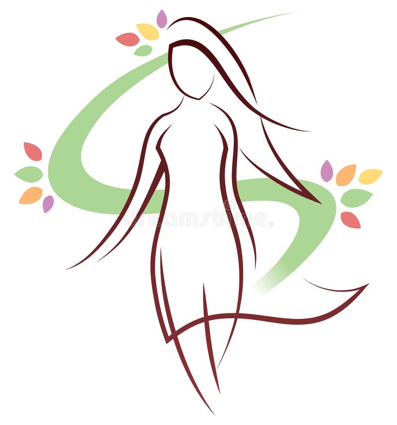 Logo de femme illustration de vecteur. Illustration du modeler - 34966091