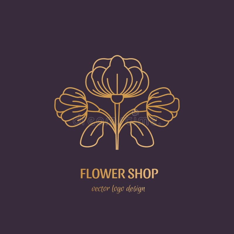 Logo de fleuriste illustration de vecteur. Illustration of bijou - 94685288