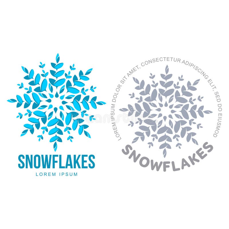 Logo de flocon de neige illustration stock. Illustration du créateur ...