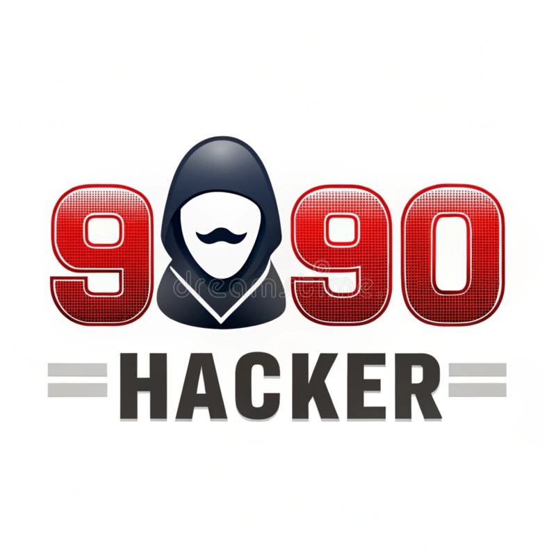Logo de Hacker stock de ilustración. Ilustración de internet - 358943972
