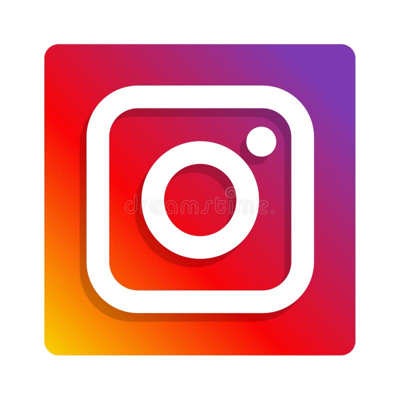 Logo de icono de Instagram foto de archivo editorial. Ilustración de ...