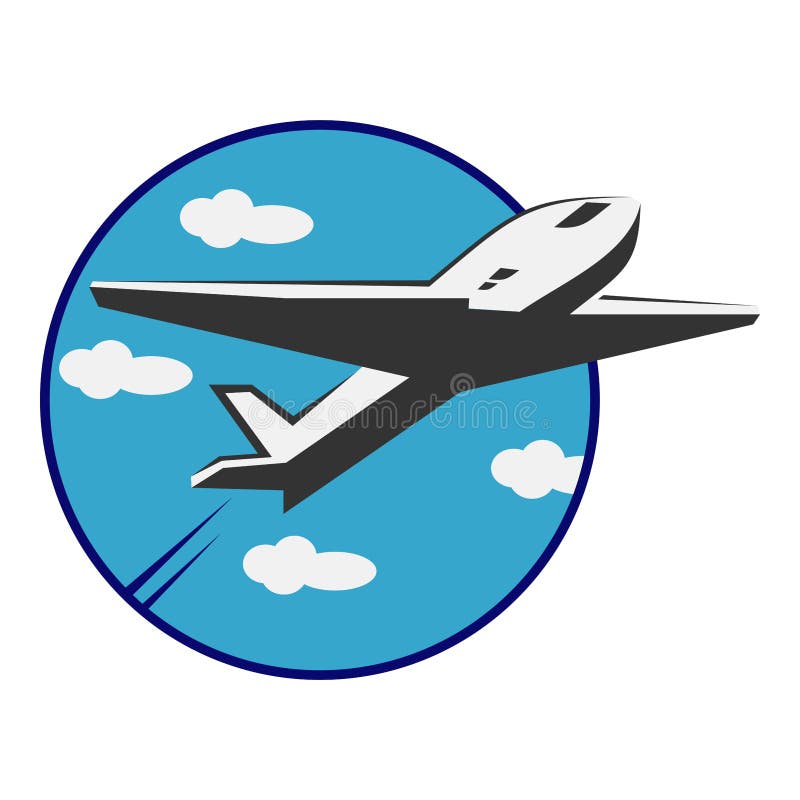 Logo de l'avion illustration de vecteur. Illustration du logo - 258197182