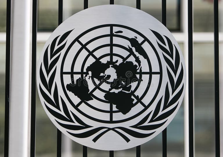 Logo de l'ONU image stock éditorial. Image du manhattan - 93709584
