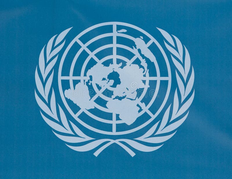 Logo de l'ONU photo éditorial. Image du branchements - 93709591