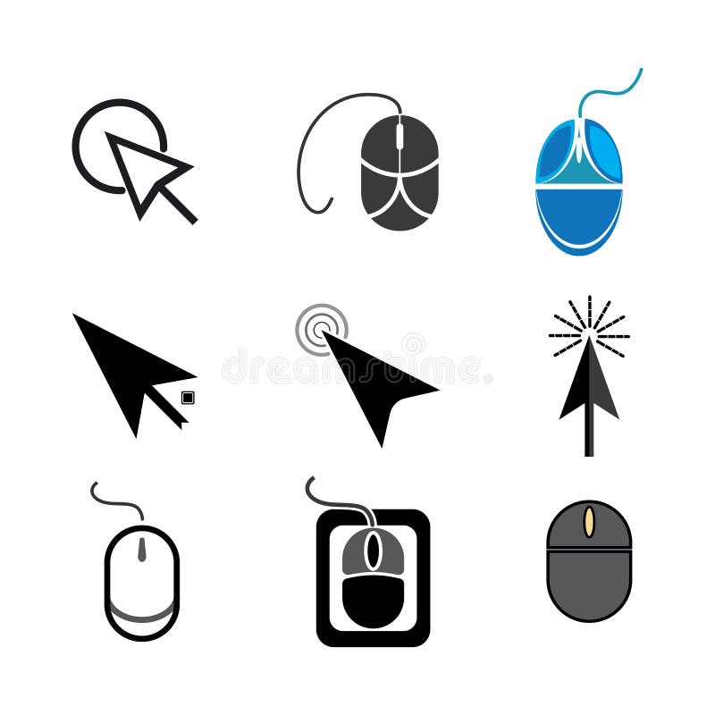 Logo De L'ordinateur De Souris Illustration de Vecteur - Illustration ...