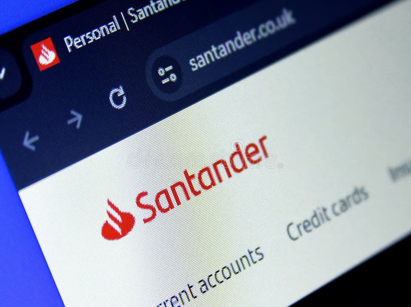 Logo De La Banque Santander Photo stock éditorial - Illustration du ...