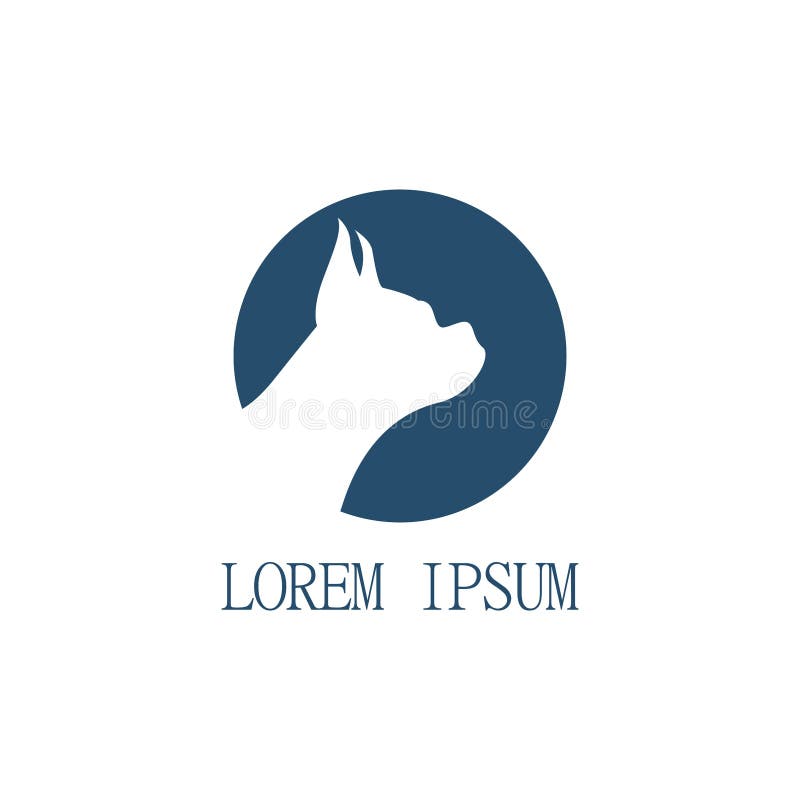 Logo De La Cara Del Perro Boxer Ilustración del Vector - Ilustración de ...
