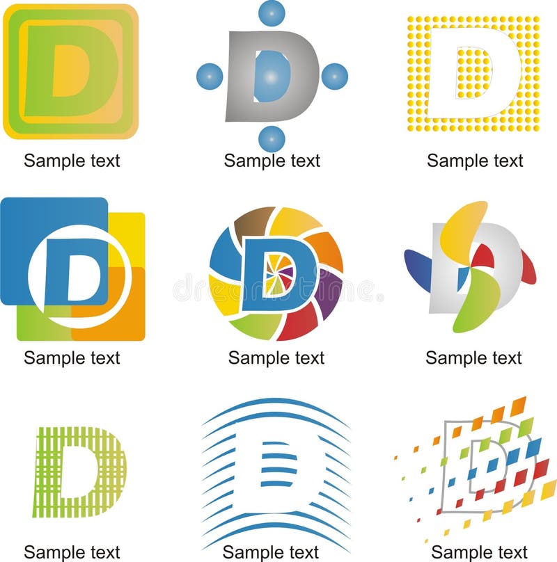 Logo de la lettre D illustration de vecteur. Illustration du créateur ...