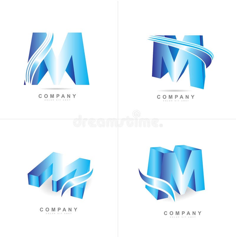 Logo de la lettre M illustration de vecteur. Illustration du conception ...