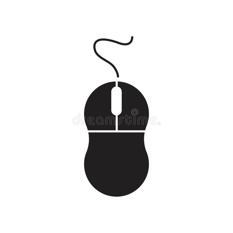 Logo De La Souris D'ordinateur Illustration de Vecteur - Illustration ...