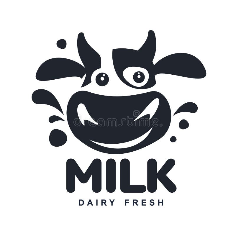 Logo de lait illustration stock. Illustration of bouteille - 89471854