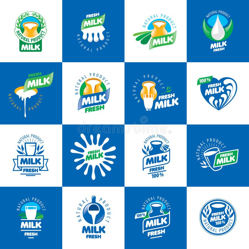 Logo de lait de vecteur illustration de vecteur. Illustration du ...