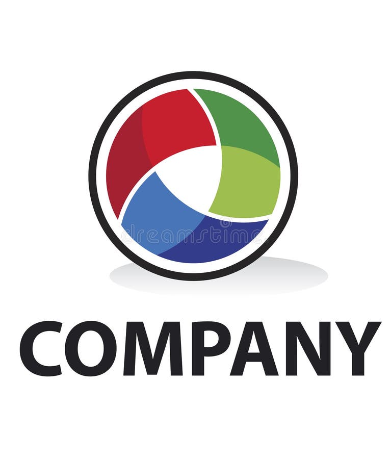 Logo de lentille illustration de vecteur. Illustration du joint - 8142107