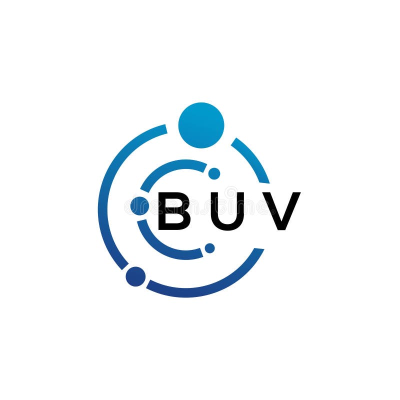 Logo De Lettre Buv Sur Fond Blanc. Concept De Logo De Lettre Initiale ...