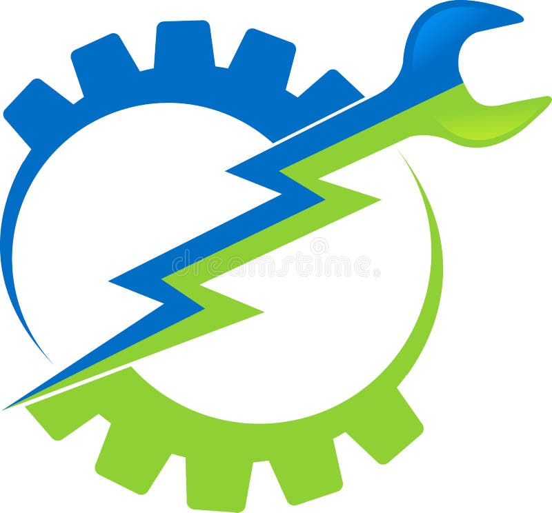 Logo de machine-outil illustration de vecteur. Illustration du usine ...