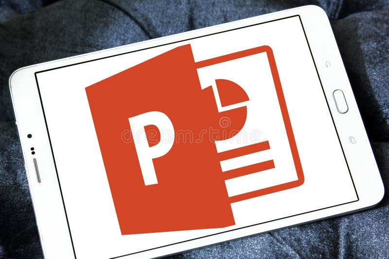 Logo de PowerPoint image stock éditorial. Image du technologie - 92400459