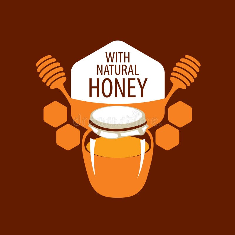 Logo de miel de vecteur illustration de vecteur. Illustration du ...