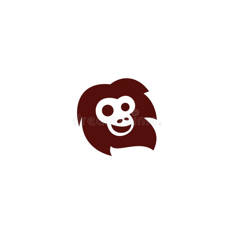 Logo De Monjes. Logotipo De Cabeza De Mono Ilustración del Vector ...