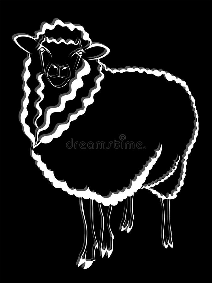 Logo de moutons illustration de vecteur. Illustration du conception ...